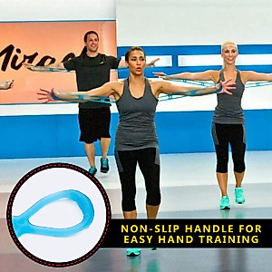 Walk at Home Resistance Bands 7 Ring Adjustable Resistance Bands for Working Out Home Workout Walking Exercise Workout Bands Fitness Program Exercise Bands Stretch Bands for Recovery, Blue