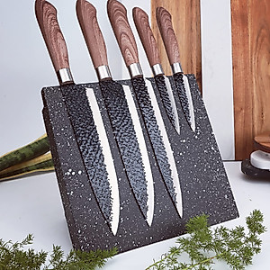Uniharpa Magnetic Knife Block Holder Rack Magnetic Stands with Strong Enhanced Magnets Multifunctional Storage Knife Holder.