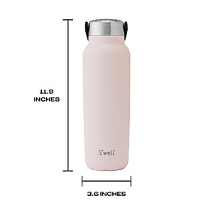 S'well Recycled Stainless Steel Explorer with Insulated Lid and Handle, 40oz, Himalayan Salt, Triple Layered Vacuum Insulated Containers Keeps Drinks Cold for 54 Hours and Hot for 12