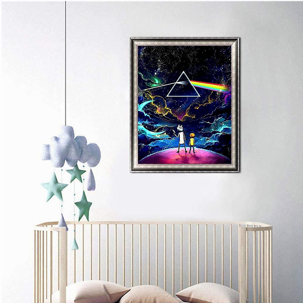 Adult and Children 5D Diamond Painting kit, Beginner Rhinestone Diamond Art kit, DIY 5D Diamond Painting for Home Wall Decoration Gifts Fantasy Starry Sky (14X18 inches)