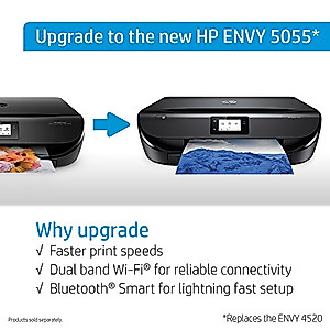 HP Envy 4520 Wireless All-in-One Color Photo Printer with Mobile Printing,HP Instant Ink or Amazon Dash replenishment ready (F0V69A)