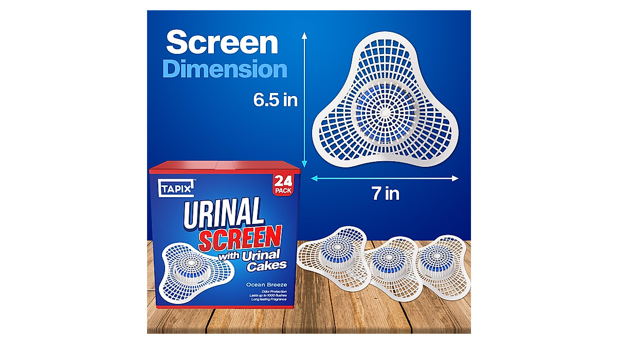 Urinal Screen Deodorizer 12 Pack - Ocean Breeze Freshness