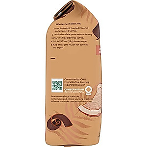 Starbucks Flavored Ground Coffee (Toasted Coconut Mocha, 11 oz (Pack of 2)