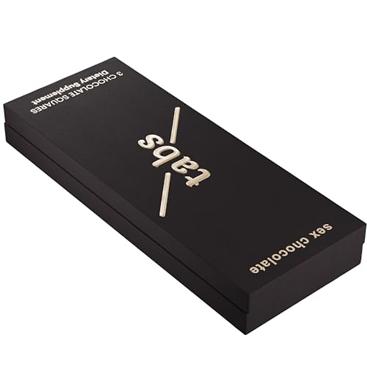 Tabs Chocolate Squares for Couples (1 Box) - Dark Chocolate Bar to Improve Mood - Vegetarian, Gluten-Free for Men & Women