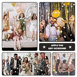 Small Confetti Cannon 24 Pack Mini Confetti Poppers Gold Party Poppers Confetti Small Party Confetti for Kids Ideal for Weddings Birthdays Graduations Baby Shower Christmas New Years (Silver)