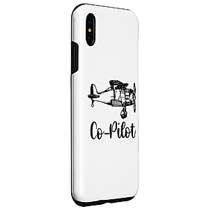 iPhone XS Max Vintage Flying Pilot Aircraft Co-Pilot Airplane-themed appar Case