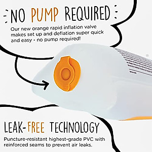 {2-Pack} Shrunks Inflatable Bed Rail for Toddlers, Kids, Adults, and Elderly | Portable Bed Bumpers for Toddlers Travel or Home | Blow Up Bed Guard Rail for Twin, Full, Queen, King Size Beds