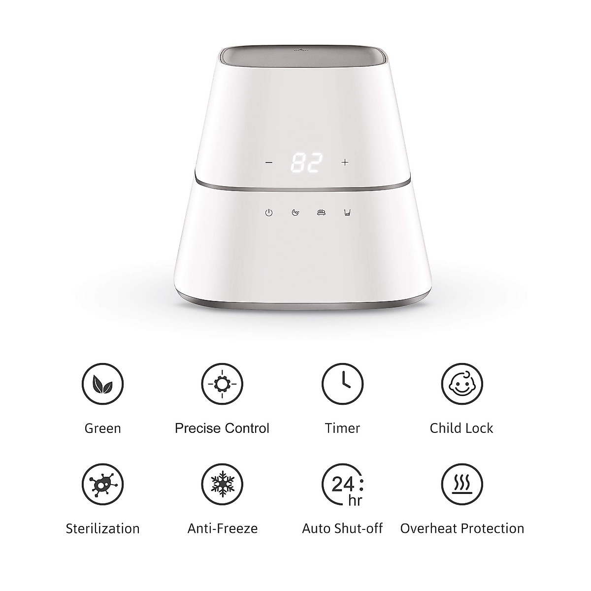 AquaPad CozyFlow Water Heated Mattress Pad, No Electric Wire, All Digital, 5 YR AquaCare, AirQuiet and Dual-Tank Technology, ETL Listed, Smart, Smooth, Hydro Heat Onsu Mat Topper Bed Warmer, Queen