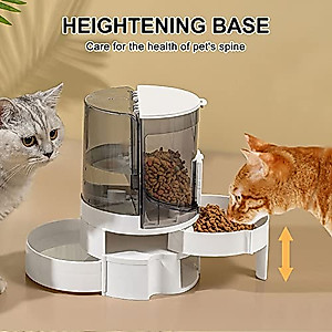 Pet Water Dispenser Without Electricity Unplugged Automatic Water Bowl Dispenser Gravity Water Dispenser for Cats Water Self Feeder Dog Fountain Dogs Bowl Bottles for Kitten Puppy