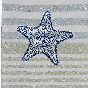 Split P Sea Life Embroidered Starfish Dishtowel