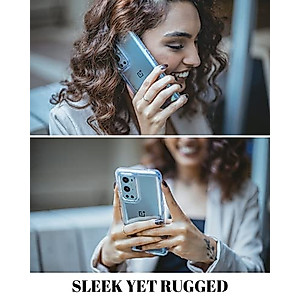 ArmadilloTek CaseBorne S Compatible with OnePlus 9 Pro Hybrid Clear Case (2021 Release) - Clear
