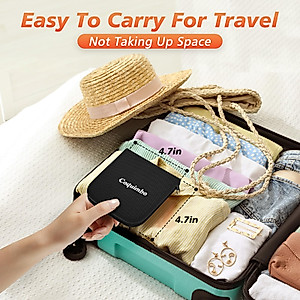 Coquimbo Sewing Kit Gifts for Women, Mom, Traveler, Adults, Beginner, Emergency, Sewing Supplies Accessories with Scissors, Thimble, Thread, Sewing Needles, Tape Measure etc (Black, S)