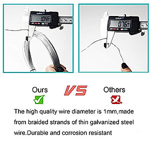 Picture Hanging Wire #2 100-Feet Braided Picture Wire Heavy for Photo Frame Picture,Artwork,Mirror Hanging,Supports up to 30lbs