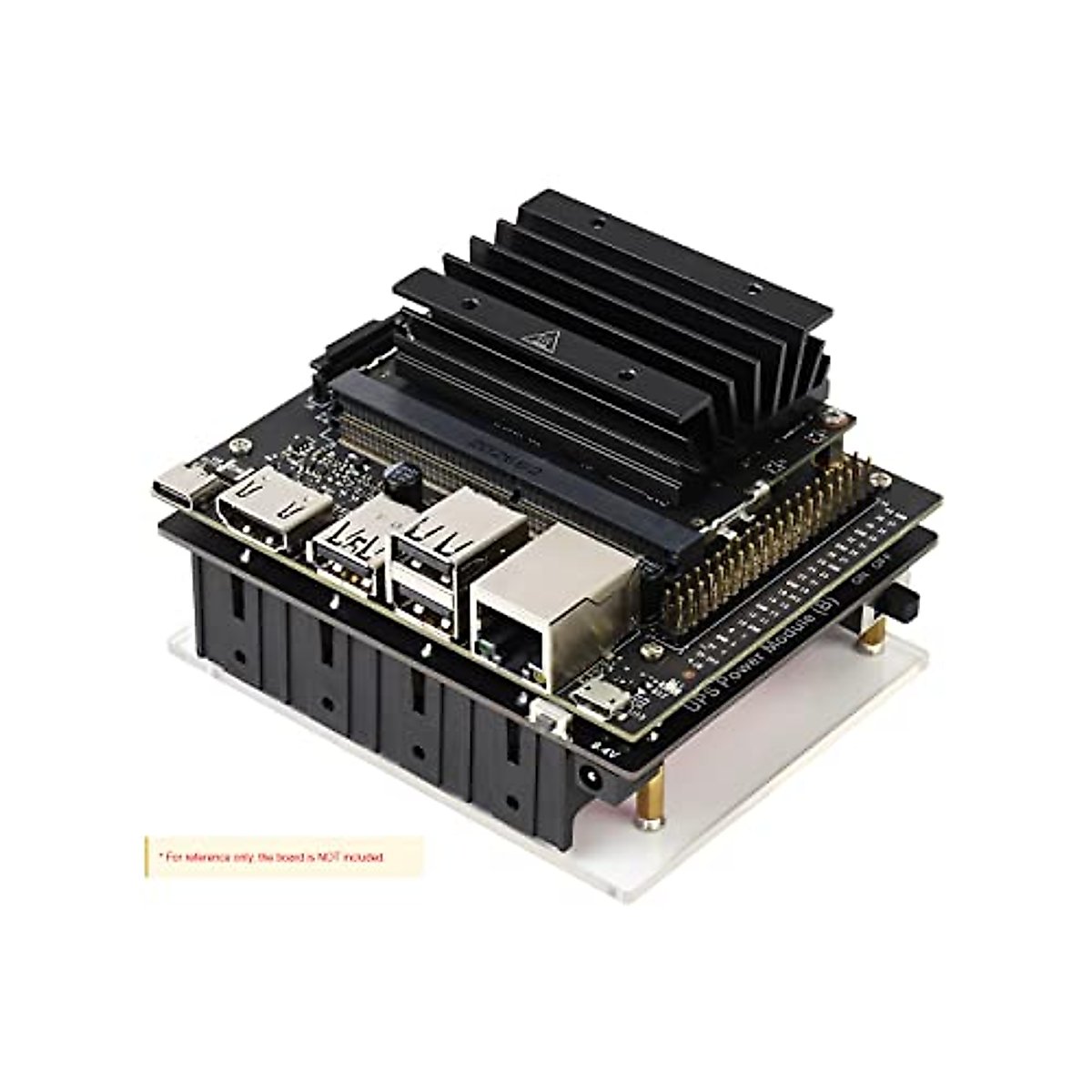 Waveshare UPS Power Module (B) for Jetson Nano 5V Uninterruptible Power Supply 5A High Current with Pogo Pins Connector