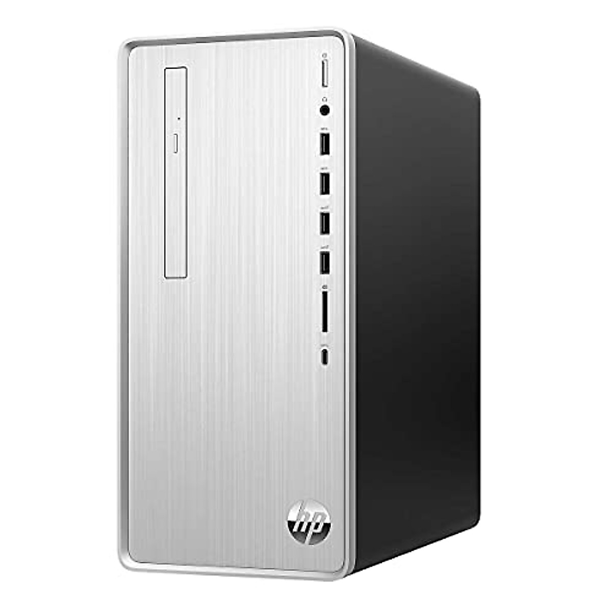 HP 2022 Pavilion Desktop, 11th Gen Intel Core i7-11700F 8-Core Processor, AMD Radeon RX 550 Graphics, 64GB RAM, 2TB SSD + 8TB HDD, DVD, HDMI, DisplayPort, DVI, Wi-Fi, Windows 11 Home, Silver