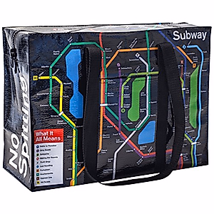 Blue Q Subway Shoulder Tote