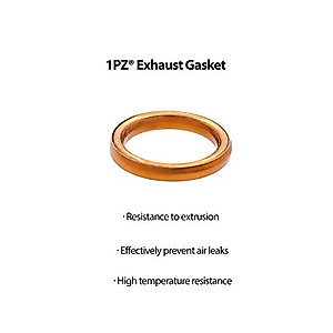 1PZ EBG-SL1 Exhaust Bolt and Gasket for GY6 50 cc 70cc 90 cc 110cc 125 cc 150cc Scooters ATVs Go Karts Moped Quad 4 Wheeler Dune Buggy Sandrail Taotao Sunl Coolster Jonway Roketa (Silver)