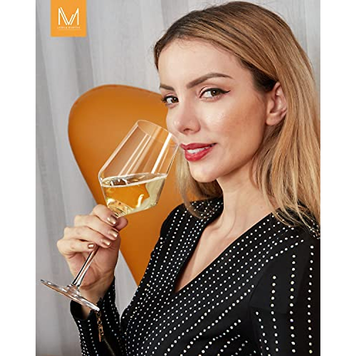 Red Wine Glasses Set of 4- Premium Crystal Wine Glasses Hand Blown-15 oz,Thin Rim,Long Stem,Perfect for Red or White,Daily Use,Unique Wedding Anniversary or Birthday Gift