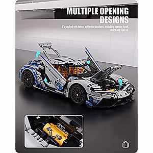 Nifeliz Genera Sports Car Building Toy Sets for Adults, A Colletible Supercar Model to Build and Display, Gift for Sports Car Fans and Adults (2,910 Pieces)