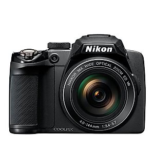 Nikon COOLPIX P500 12.1 CMOS Digital Camera with 36x NIKKOR Wide-Angle Optical Zoom Lens and Full HD 1080p Video (Black)