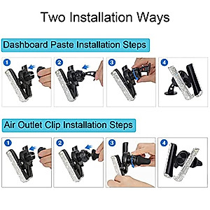 SAMGCHI Bling Car Phone Holder, 360 Degrees Adjustable Rhinestone Car Phone Mount, Universal Car Dashboard Air Vent Car Stand Phone Holder, Car Accessories for Women and Girl