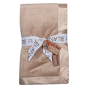 Trend Lab Paddington Bear Embossed Velour Baby Blanket, Brown