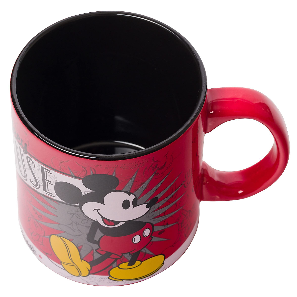 Silver Buffalo Disney 1928 Vintage Mickey Mouse Ceramic Mug, 20 Ounces