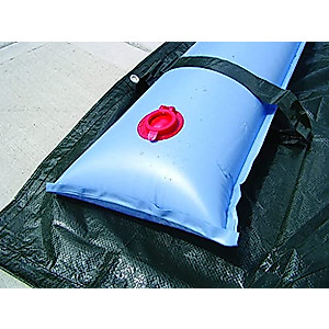 Doheny's Commercial-Grade Water Tubes/Bags for In-Ground Pools | Up to 24-Ga. Super-Duty UV-Protected Vinyl Material (4' Std. Duty 14-Ga. Single Chamber - 12 Pack, Blue)