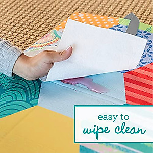 Infantino Foldable Soft Foam Mat, Extra Large Double-Sided Cushioned Play Mat with Pop-Up Sides, Non Slip Crawling & Playing for Infants and Toddlers