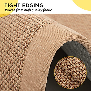 TRONSBOO Kitchen Floor Mat, Non-Skid Washable Twill Standing Mat in Front of Sink, Absorbent Runner Rug Kitchen Mat for Floor, Laundry, Dining Room, Farmhouse, Hallway 17"x30" (Brown)