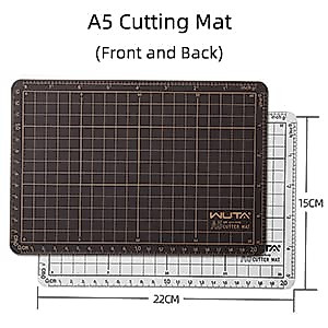 WUTA Self Healing Sewing Mat, New Fabric Cutting Mat, Leather Cutting Board Sewing Table Mats A5 Professional Double-Sided Cutting Mat (9 x 6 inch)