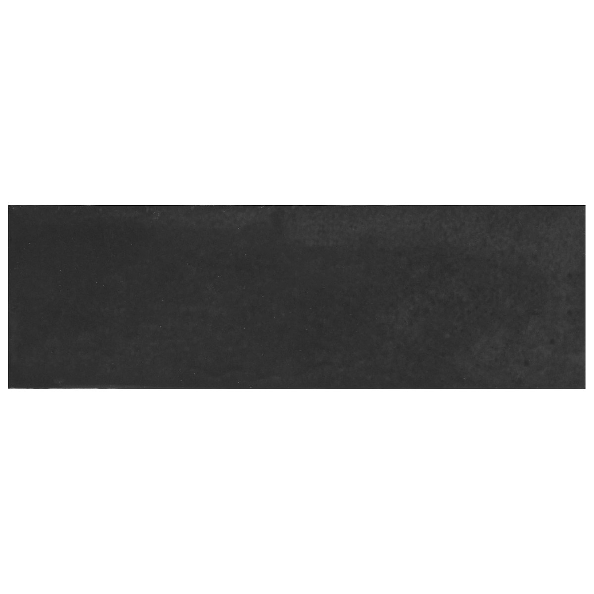 Merola Tile Coco Matte Black Hat 2" x 5-7/8" Porcelain Floor and Wall Tile
