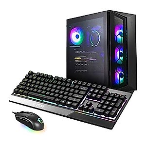 MSI Aegis R 10SC-017US High-End Full Tower Desktop Intel Core i7-10700F Processor RTX 2060Super 8GB GDDR6 16GB DDR4 1TB HDD 512GB SSD WiFi 6 Windows 10 Home VR Ready