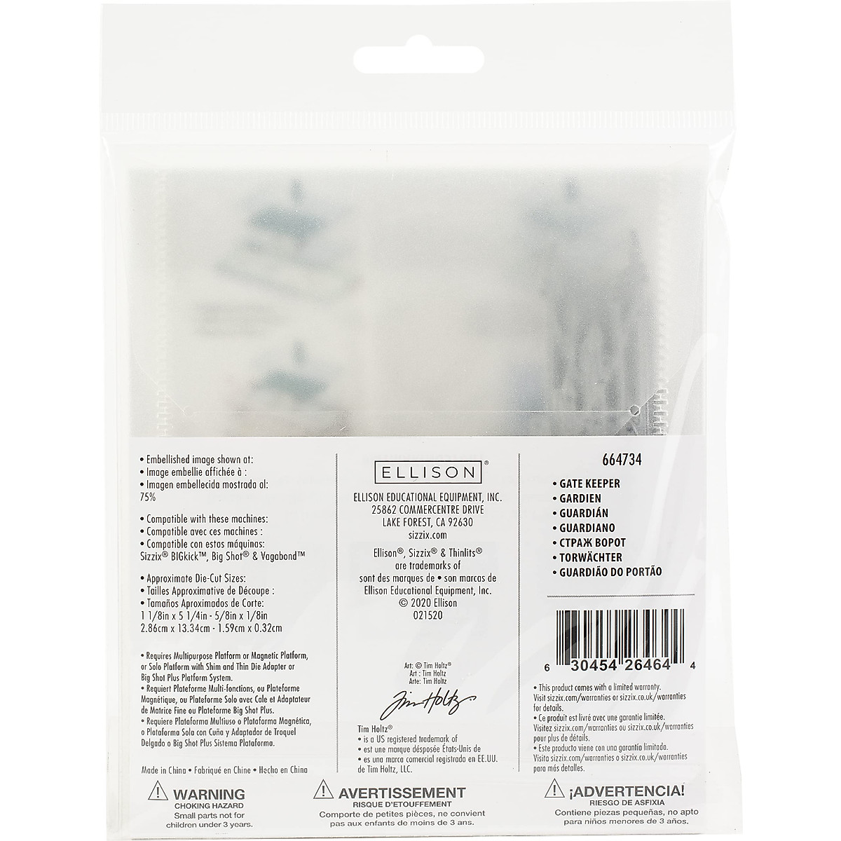 Sizzix Tim Holtz - THINLITS DIE KEEPR, Gate Keeper