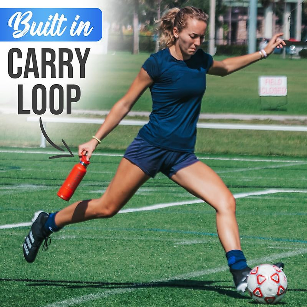 Coldest Sports Water Bottle with Straw Lid Vacuum Insulated Stainless Steel Metal Thermos Bottles Reusable Leak Proof Flask for Sports Gym(32 oz, Saturns Moon Purple Glitter)