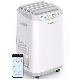 Nuwave OxyPure ZERO Smart Air Purifier, Large Area up to 2,002 Sq Ft, Dual 4-Stage Air Filtration, Adjustable 30°, 60°, 90° Vents, Washable & Reusable Filters for ZERO Waste & Replacements, White