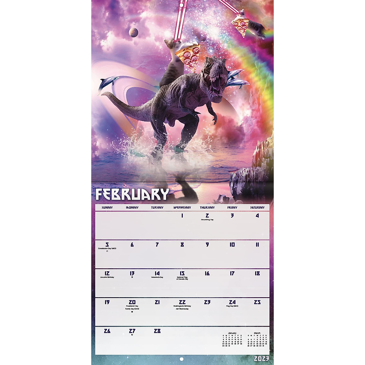 2023 Random Galaxy by James Booker Wall Calendar