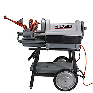 RIDGID® 1224 Pipe Threader 26092 with Dies Die Heads Universal Cart & Oil (Renewed)