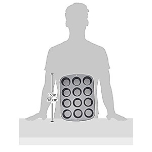 Wilton Recipe Right Muffin Pan, 12-Cup Non-Stick Muffin Pan