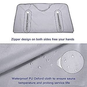 Juilsioa Infrared Sauna Blanket for Fitness and Detox Anti Aging, Length 71" with Remote Control, 2 Zone Temperature Control, Quick Sweating Professional Body Sculpting Home Sauna