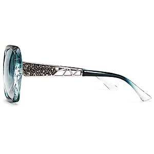 FEISEDY Classic Polarized Women Sunglasses Sparkling Composite Frame B2289