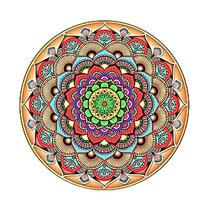 Jigsaw Puzzle 1000 Pieces for Adults. Colorful Round Mandala