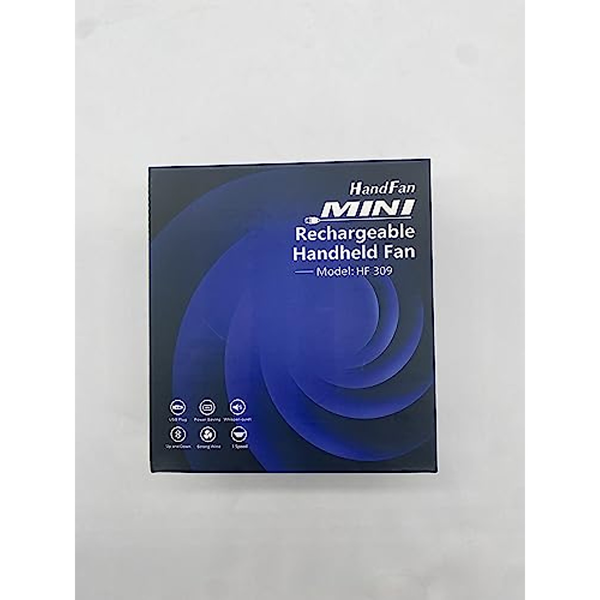 HandFan Portable Handheld Fan, Mini Personal Fan, Battery Operated Cooling Rechargeable Fan, 180° Foldable Small Hand Fan, USB Powered, for Home, Office, Outdoor, Hiking, Travel, Stroller