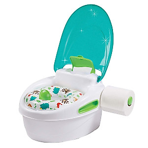 Summer Infant Step by Step Potty, Neutral – 3-in-1 Potty Training Toilet – Features Contoured Seat, Flushable Wipes Holder and Toilet Tissue Dispenser