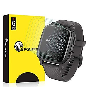 HATALKIN [6 Pack] Screen Protector Compatible with Garmin Venu Sq and Garmin Venu Sq Music Screen Protectors Smartwatch HD LiQuidSkin Film