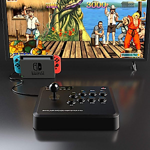 MAYFLASH ARCADE STICK F101 for Nintendo Switch/PC/PS3/Android/Neogeo mini/SEGA MEGA Drive mini/SEGA GENESIS mini