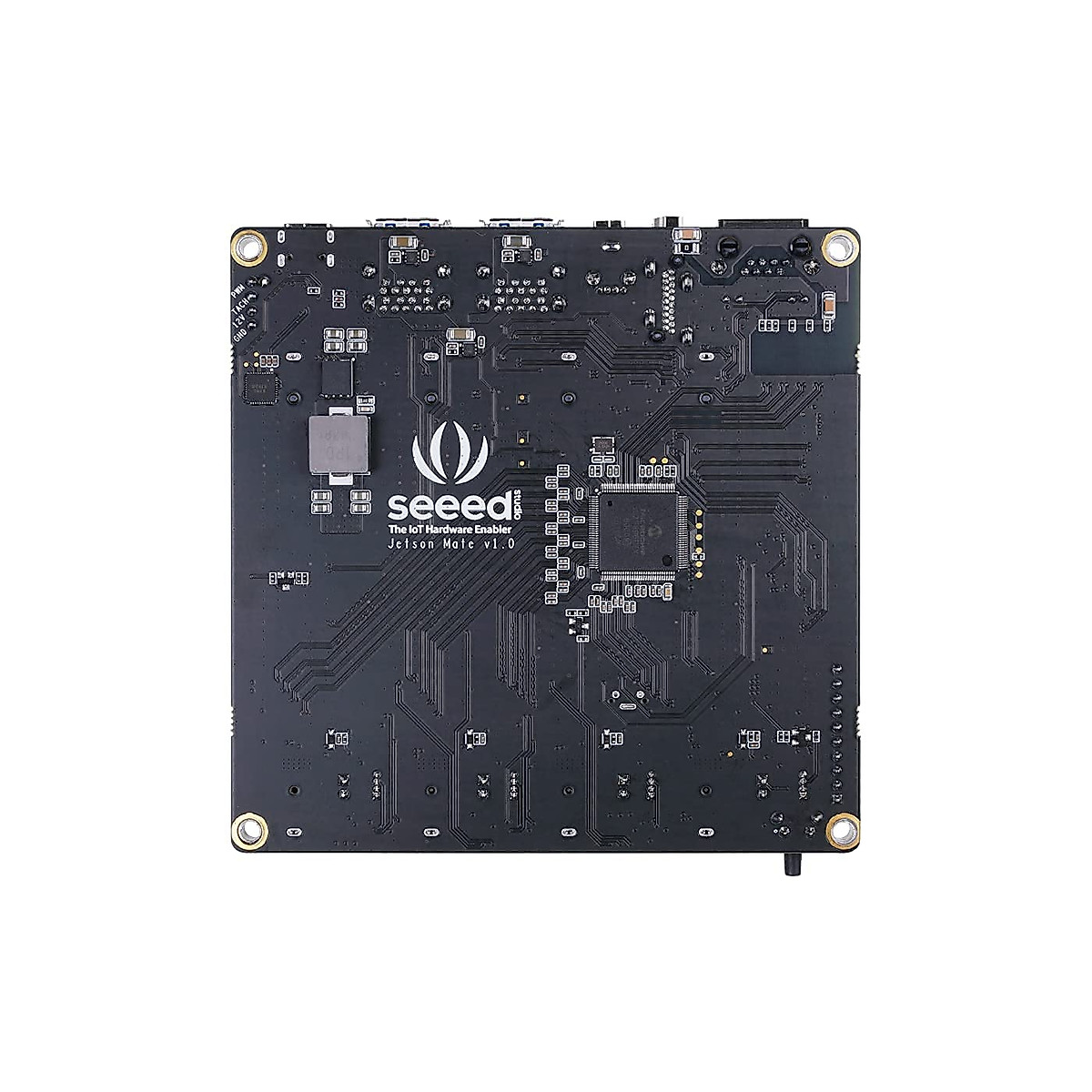 seeed studio Jetson Mate with Case&Cooling Fan, Compatible with NVIDIA Jetson Nano/NX, Jetson Nano/NX Carrier Board for GPU Cluster GPU Server and Homelab.
