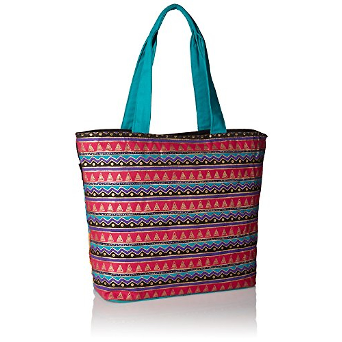 Laurel Burch (LB5230) Shoulder Tote Zipper Top 19, 1/2-Inch by 6, 3/4-Inch by 15-Inch, Fantasticats