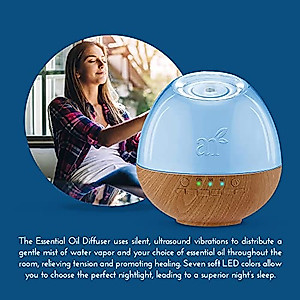 artnaturals Essential Oil Diffuser & Baby White Noise Sound Machine w/Night Light - 6 Natural Relaxing & Soothing Sounds - Sleep Therapy for Babies, Kids & Adults - Aromatherapy Humidifier for Bedroom