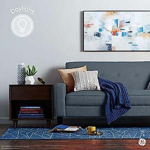 GE Classic LED 60 Watt Replacement, Daylight, A19 General Purpose Bulbs (4 Pack), White, 93130843